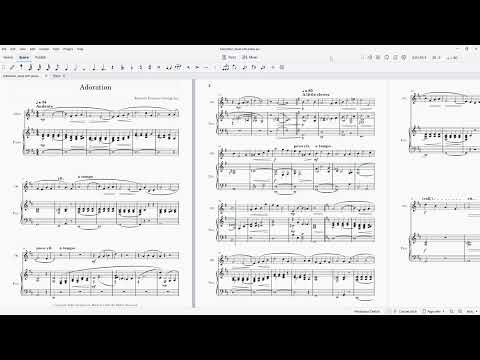 Oboe Sheet Music - Adoration (Florence Price) for oboe and | Reverb