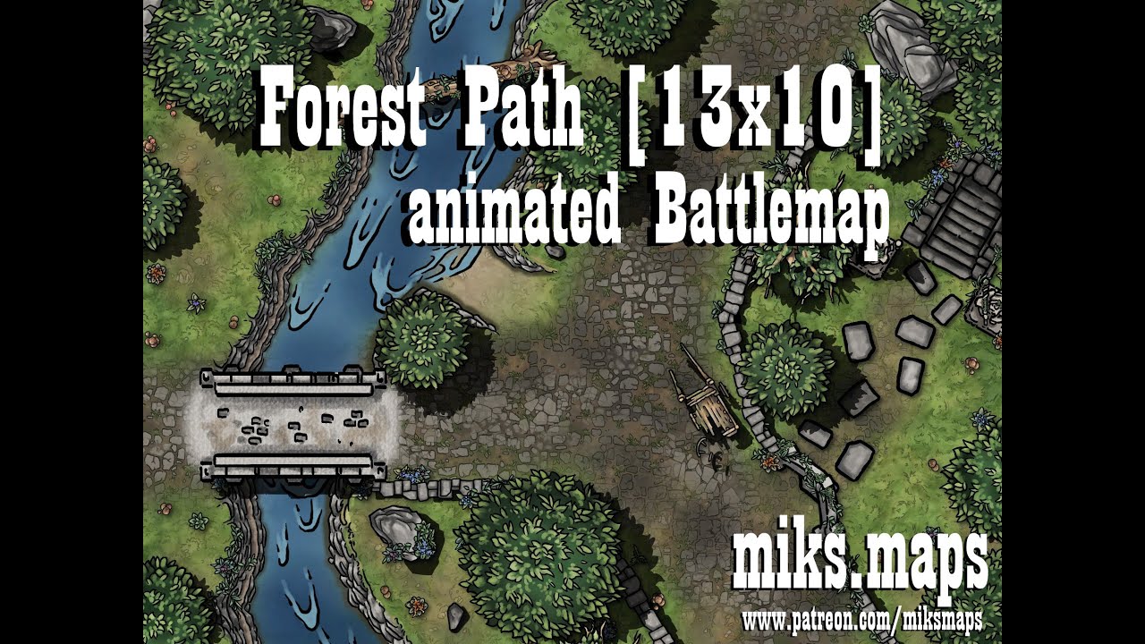 Forest Path [13x10] - Animated Battlemap