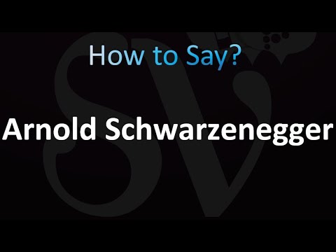 How to Pronounce Arnold Schwarzenegger (Correctly!)