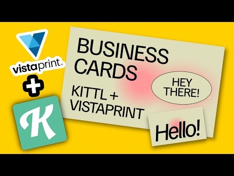 How To Design Business Cards In Kittl Step-By-Step (Vistaprint + Kittl)