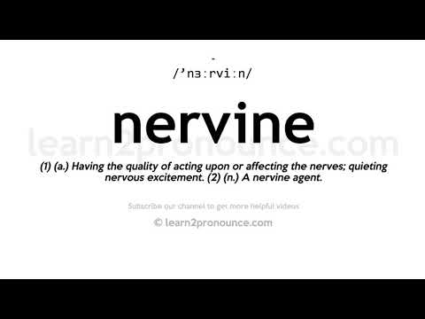 How to pronounce Nervine | English pronunciation