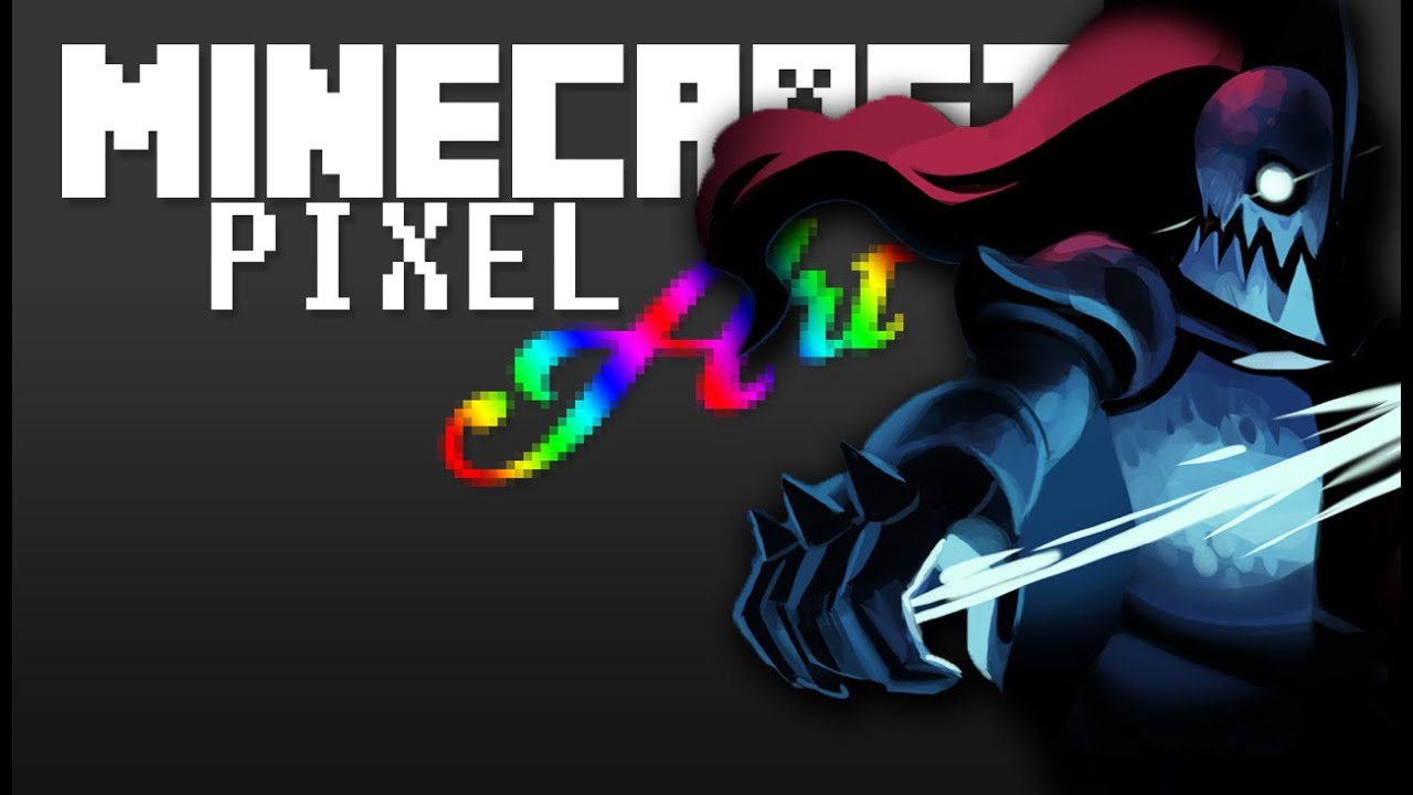 Undyne In Armor - Minecraft Pixel Art