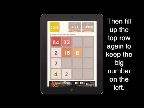 Learn how to win/beat 2048 in 2 minutes
