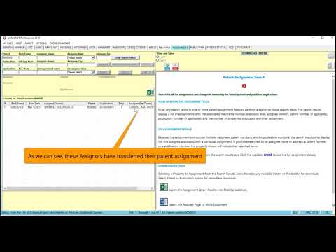 How to find the Patent Assignments and ownership changes