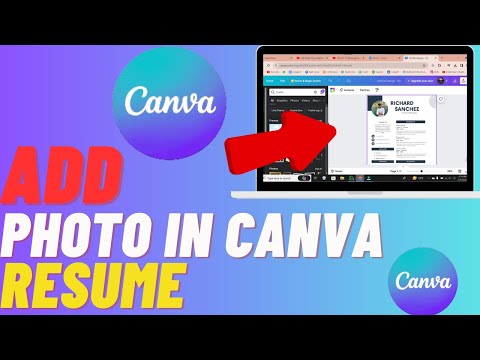 How to Add Photo in Canva Resume | Put Picture In Canva CV