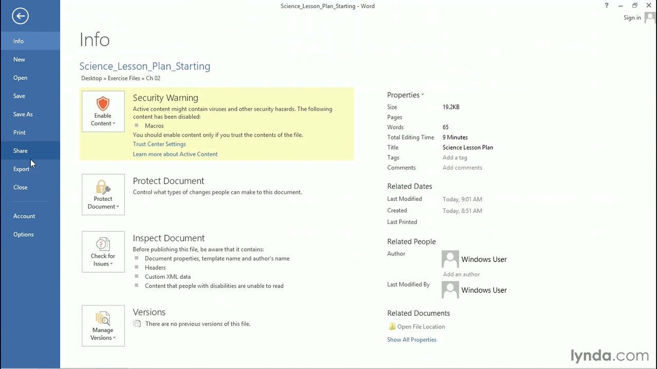 Teaching Tutorial - Creating lesson plan templates in Microsoft Office