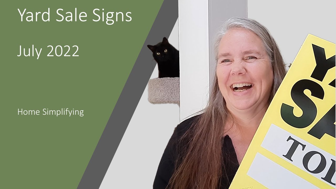 DIY yard sale signs