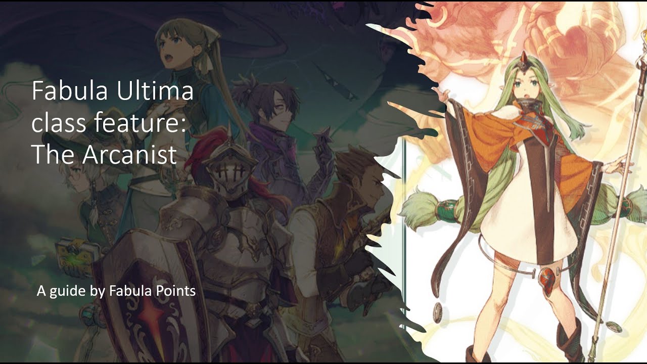 Fabula Ultima class feature - The Arcanist