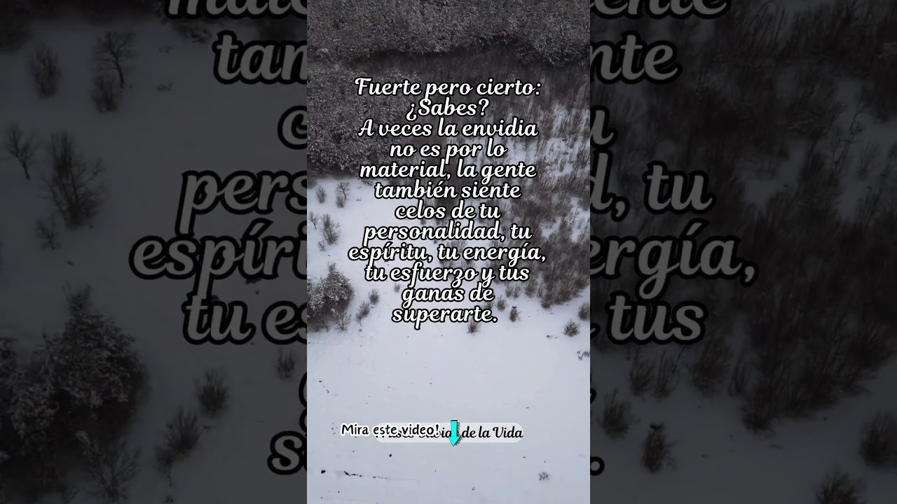 Fuerte pero cierto Envidia/ Frases para reflexionar #frases