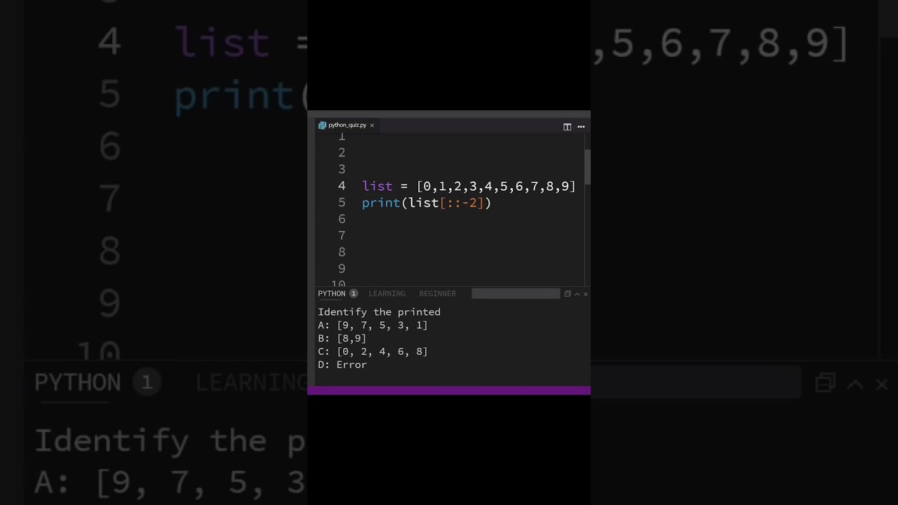 python quiz for beginners. #shorts #python #coding #quiz