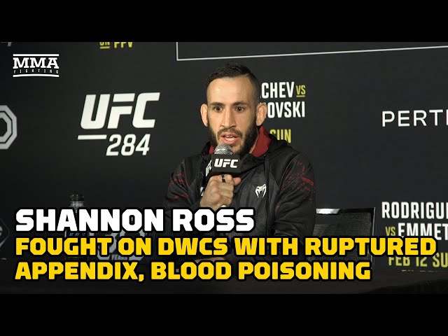 ruptured appendix: Did MMA star Shannon Ross fight with a ruptured ...