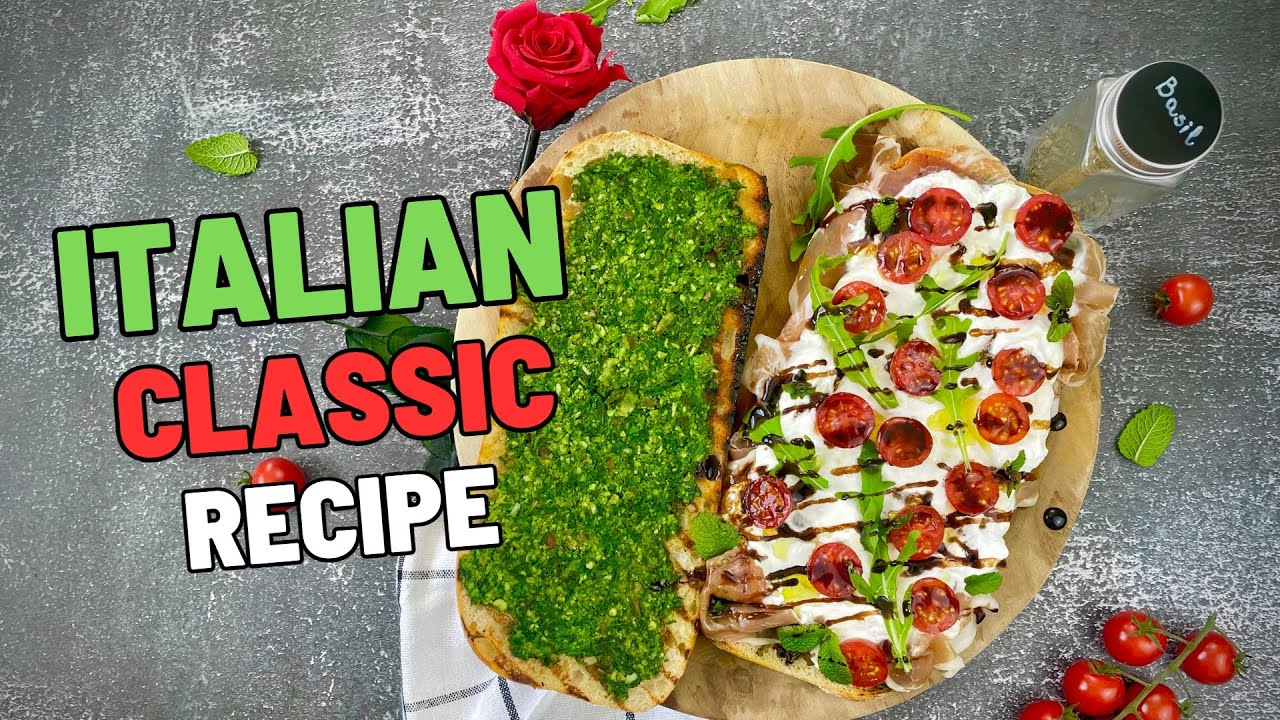 How To Make FRESH PESTO! Ultimate Italian Sandwich!🔥ASMR cooking at home