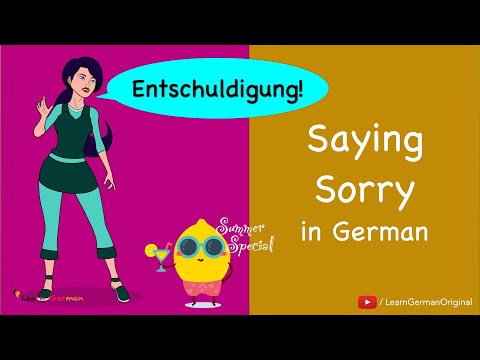Saying Sorry in German | sich entschuldigen | Deutsch im Alltag | Learn German | A1-A2