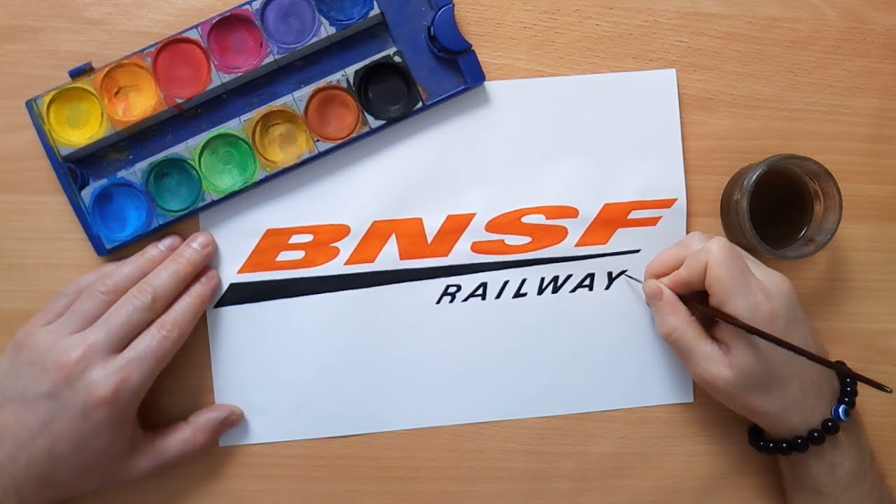 How to draw the BNSF Railway logo