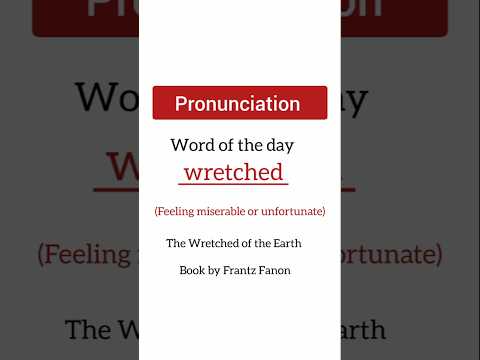 Wretched pronunciation - wretched meaning - how to pronounce wretched - English Vocabulary