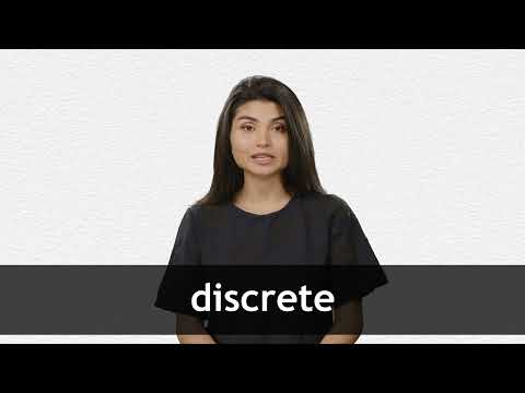 How to pronounce DISCRETE in American English