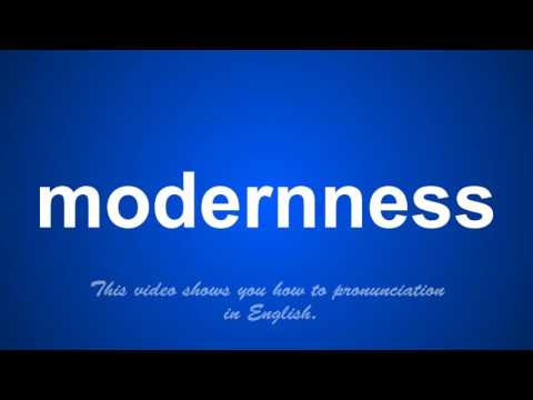 the correct pronunciation of modularity in English.