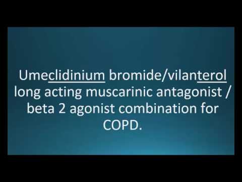 How to pronounce umeclidinium / vilanterol (Anoro Ellipta) (Memorizing Pharmacology Video Flashcard)
