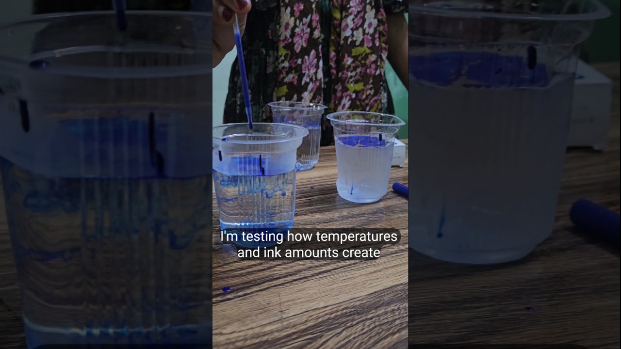 Hot vs Cold Water Experiment 🔥❄️ | Colour Fast Dissolve Test #Shorts  #science  #scienceexperiment