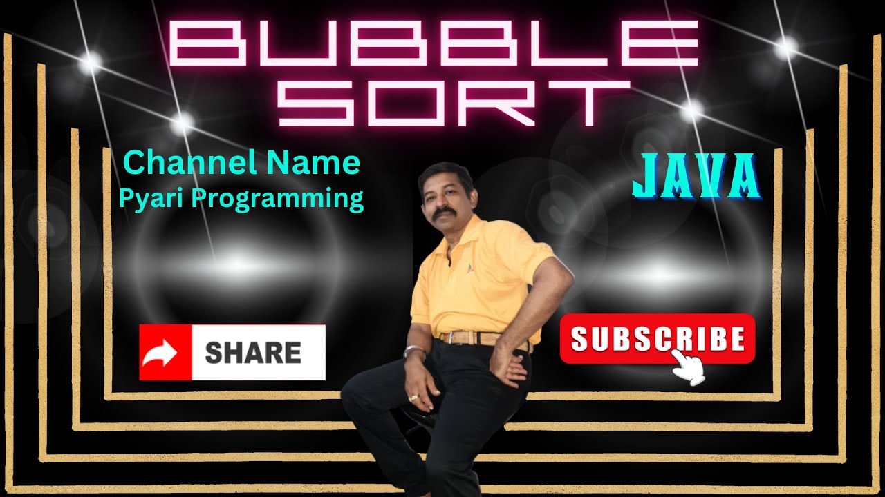 Java Bubble Sort | Write a program to sort an integer array using Bubble Sort