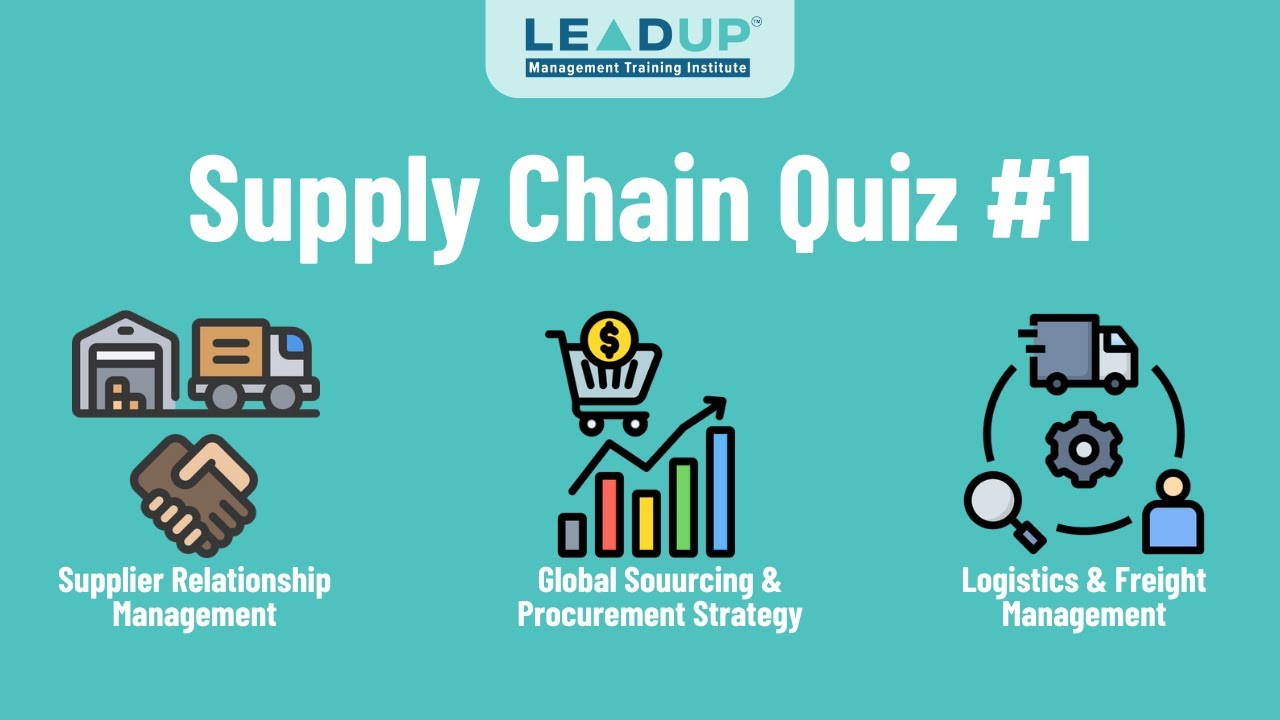 Supply Chain Beginners Quiz #1 | SRM, Global Sourcing, Procurement & Logistics | LEADUP