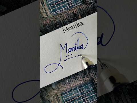 ✅ Monika Signed 💯 #brollart #calligraphy