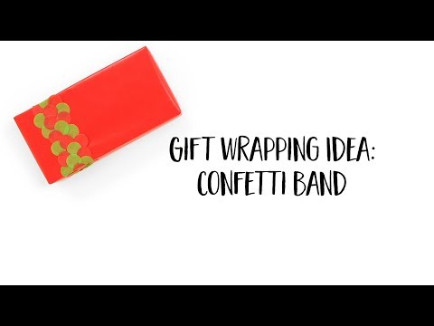 DIY Confetti Ribbon Tutorial | Christmas Gift Wrapping Idea (Short Version)