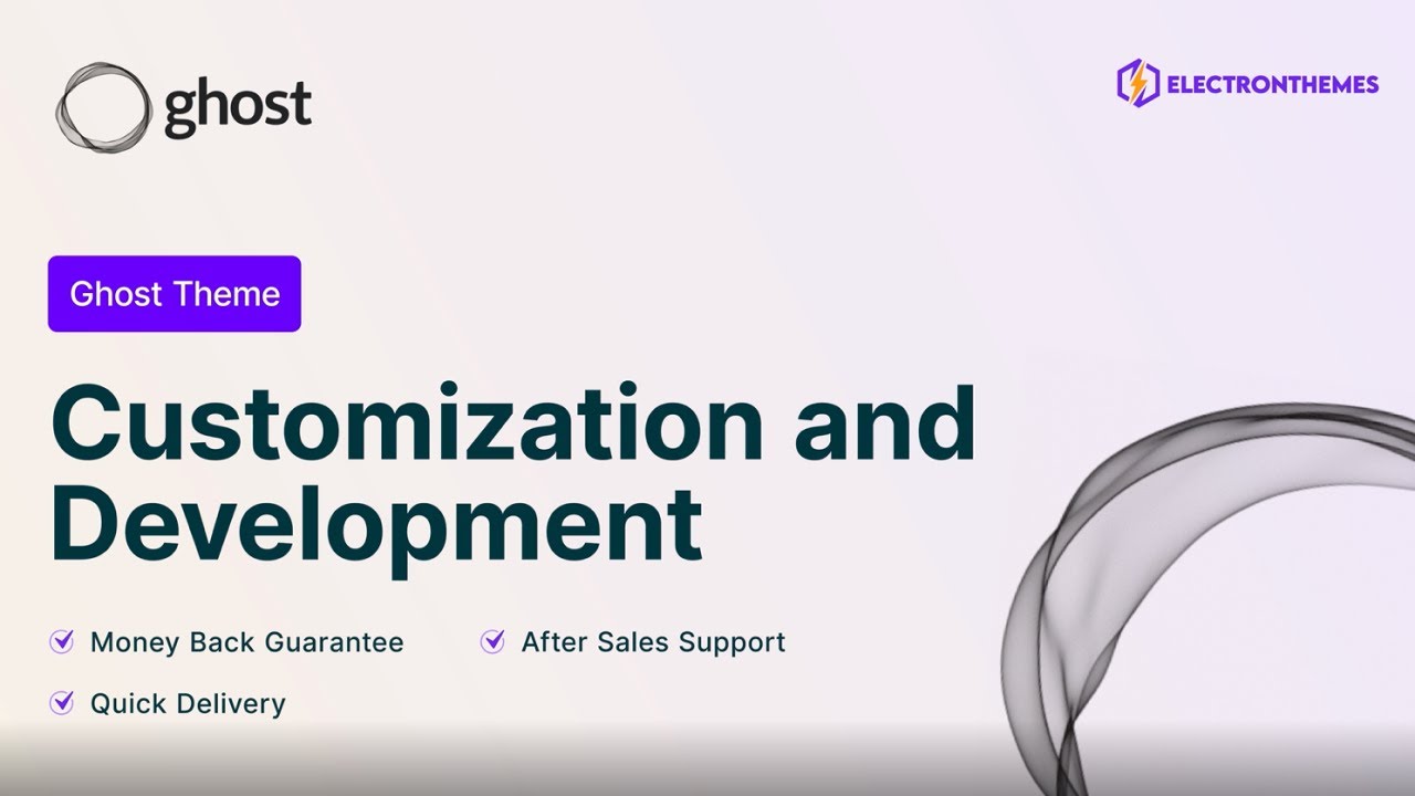 Premium Ghost theme Customization Service
