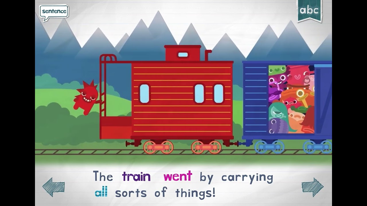 Endless reader “train” (with text and narration)