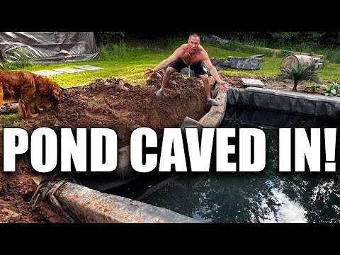 MY POND IMPLODED!!! the king of DIY