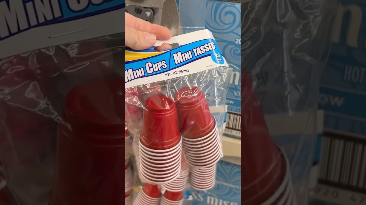 Grab mini cups from the Dollar Tree for THIS!