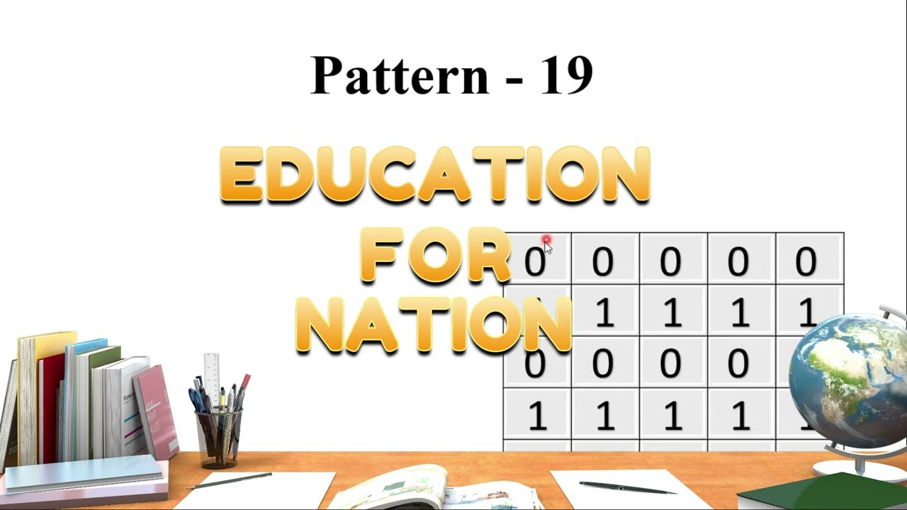 python pattern program in Hindi | python pattern programs | part-19