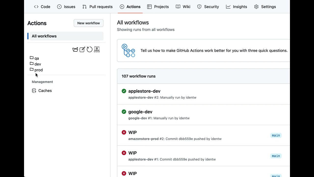 Github Actions Flexible Interface