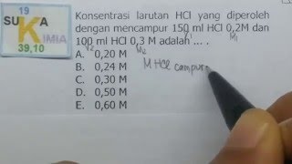 Cara Menghitung Konsentrasi Larutan