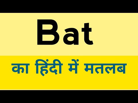 Bat meaning in hindi | Bat Ka matlab kya hota hai