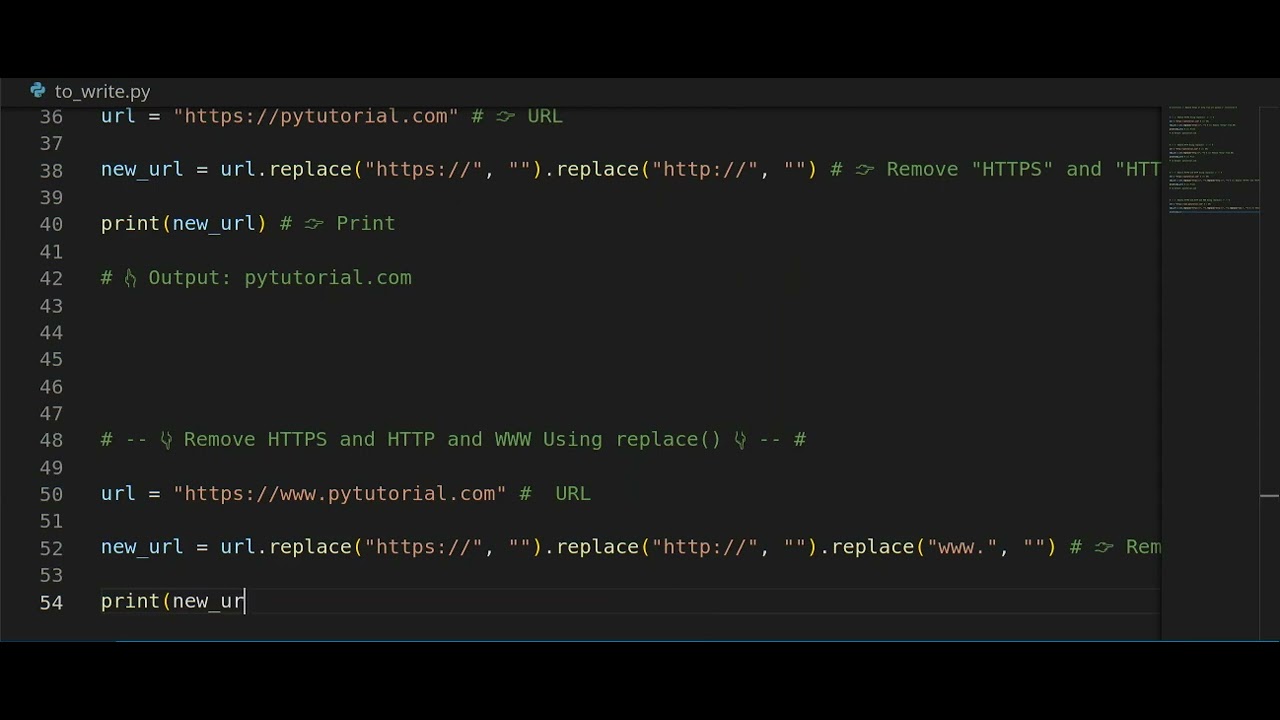 Remove HTTPS or HTTP From URL Python