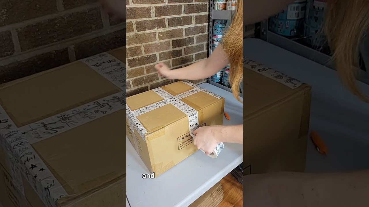 The best way to tape boxes