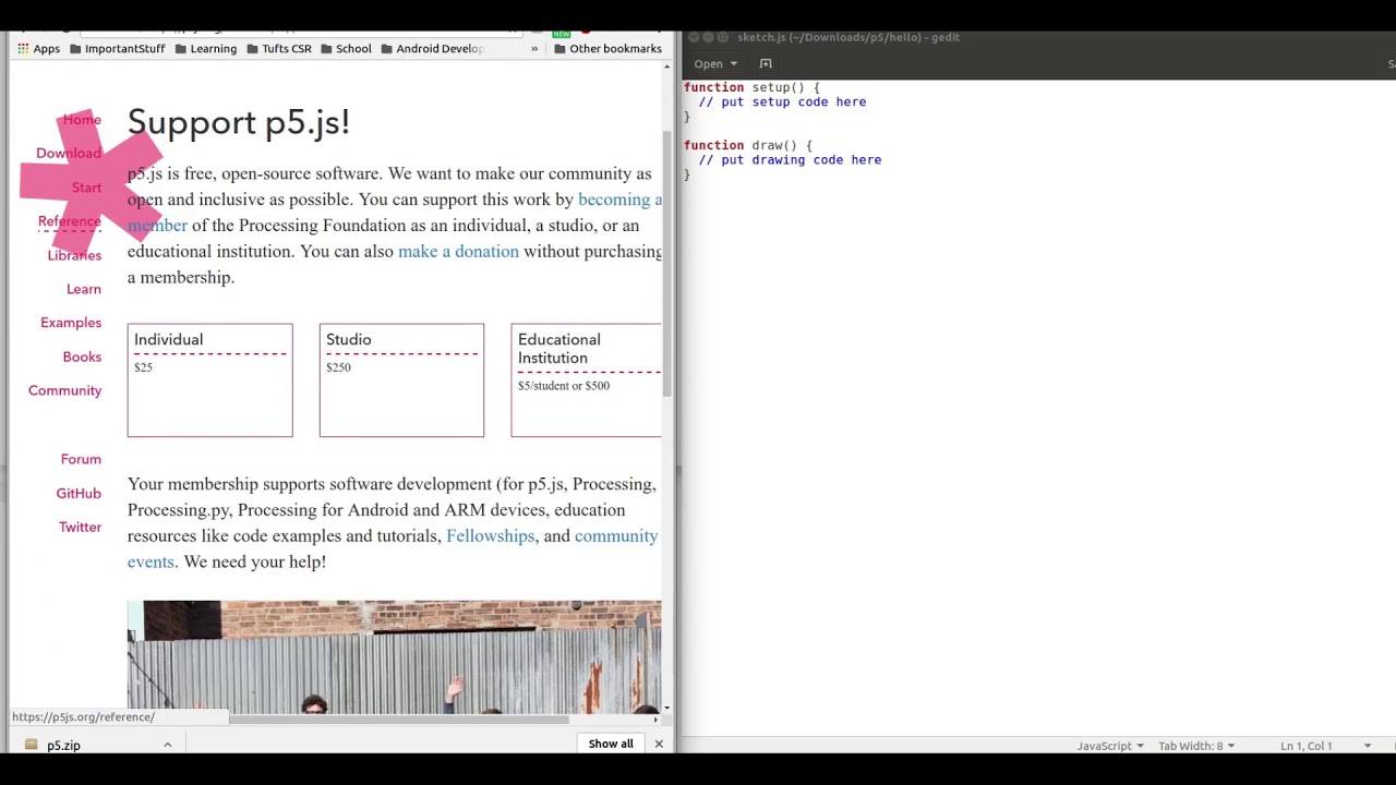 1 Introduction To P5.js | Processing Javascript