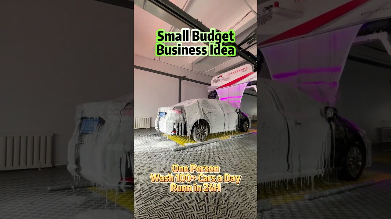 Touchless self-service car wash that can be installed on 30 square meters #carwash #carwashing