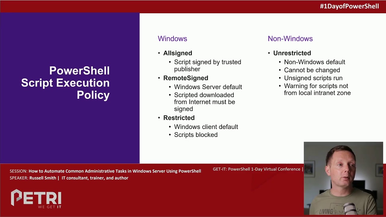 Petri GET IT Powershell Live Stream