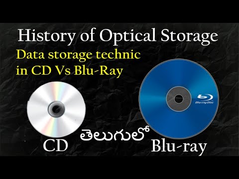 Optical Storage | Different between CD DVD and Blu Ray | Telugu | with English Sub titles