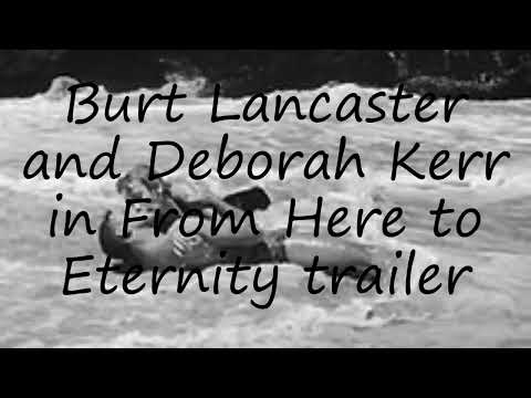 How to pronounce Burt Lancaster and Deborah Kerr in From Here to Eternity trailer in English?