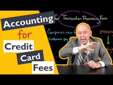 Accounting for Transaction Processing Fees
