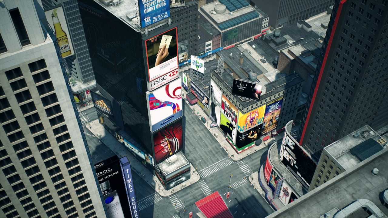 3D Model: New York City (NYC) Broadway, 7th Ave and Times Square for 3ds Max & Lightwave