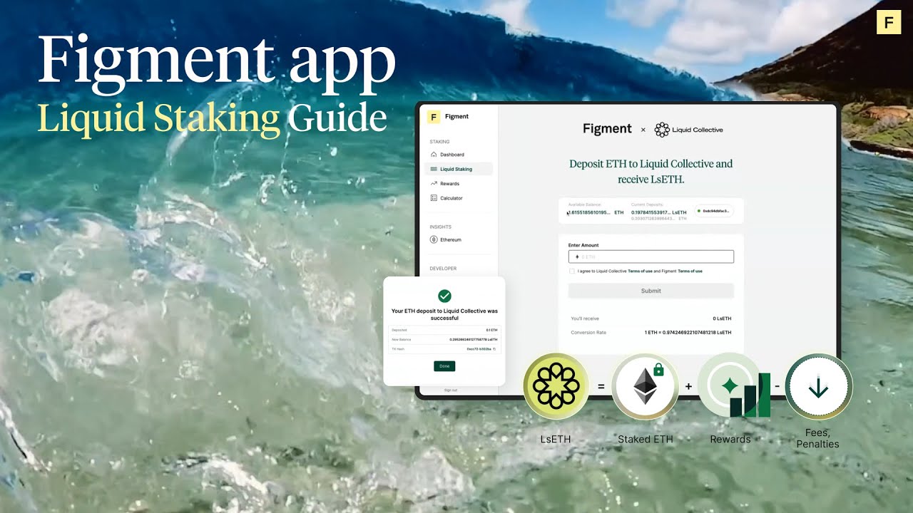 Liquid Staking Ethereum with the Figment app - The Complete Liquid Collective LsETH Staking Guide