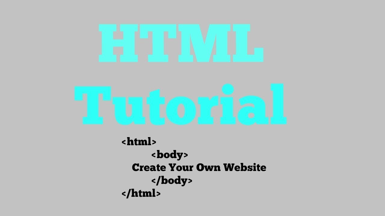 HTML Tutorial for beginner 02  Text Rendering
