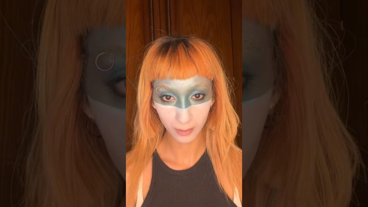 Pt|3  👾Cyberpunk Character Unlocked👾 #facepaint #kryolan #sfx