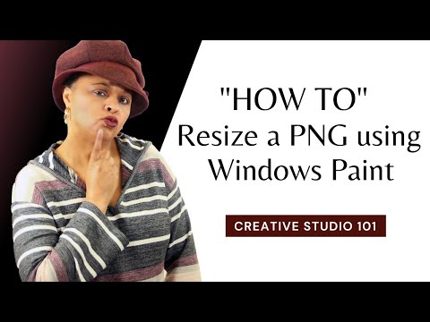 Resize a PNG Using Microsoft Windows Paint