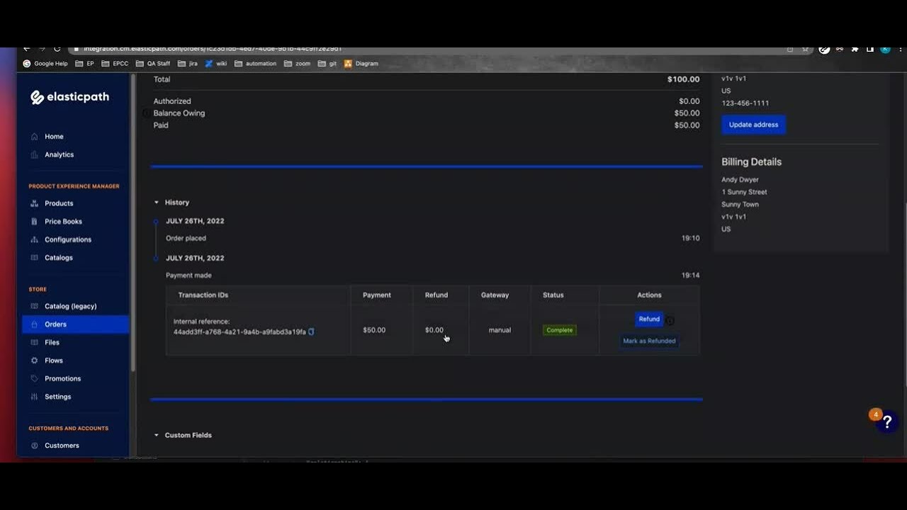 Split Payments via the API