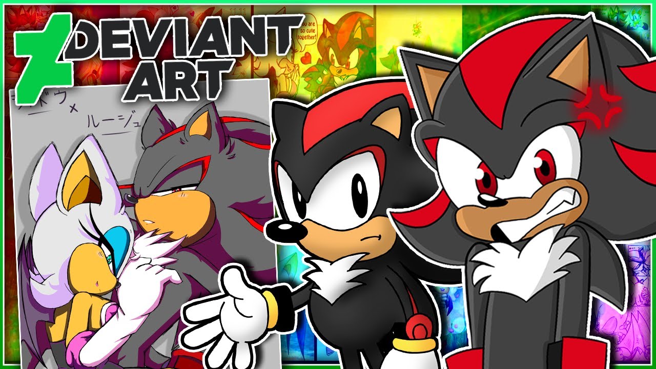 Shadow & Classic Shadow Visit DEVIANTART! - ROUGE KISSING SHADOW?!